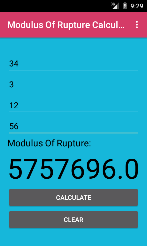 Modulus Of Rupture Calculator:Amazon.com.br:Appstore for Android