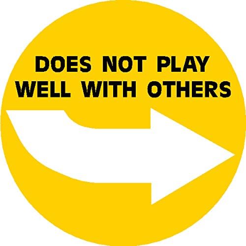 Amazon.com: Does not Play Well with Others, I Make Decals ®, Funny ...