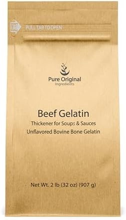 Amazon.com : Pure Original Ingredients Beef Gelatin (2 lb) Bovine Beef ...