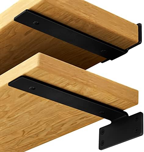 Amazon.com: Shelf Brackets,Heavy Duty Shelf Bracket 8 inch,Floating ...