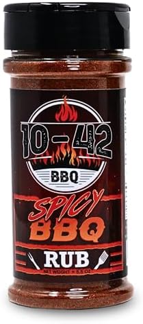 Amazon.com : 10-42 Spicy BBQ Rub Seasoning (NO MSG, Low Sodium) - All ...