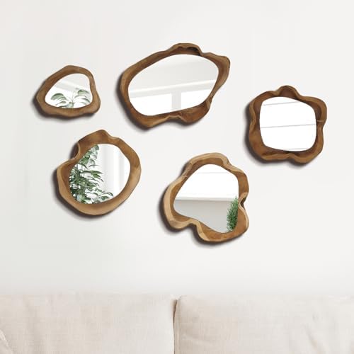 Amazon.com: Threehoney 5 Pcs Small Decorative Acrylic Mirror Sets ...
