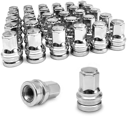 Amazon.com: 32PCS M14x1.5 Lug Nuts Chrome - 13/16" 21mm Hex 48mm Length ...