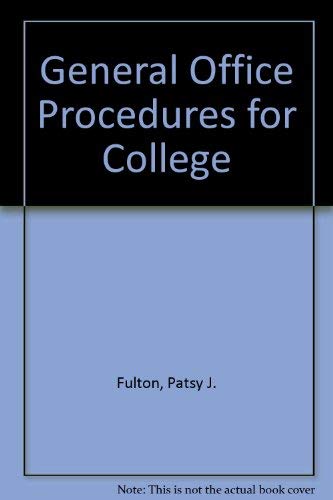 Amazon.com: General Office Procedures for Colleges: 9780538117326 ...