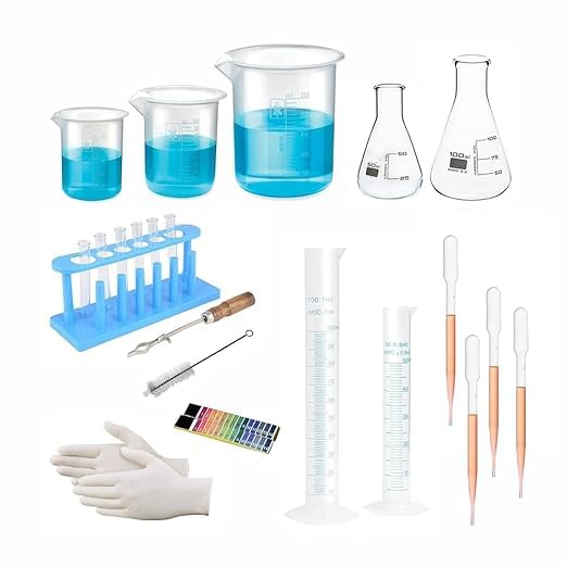 Buy VVS Chemistry Lab Experimental kit- Combo of 23 Product Beakers ...