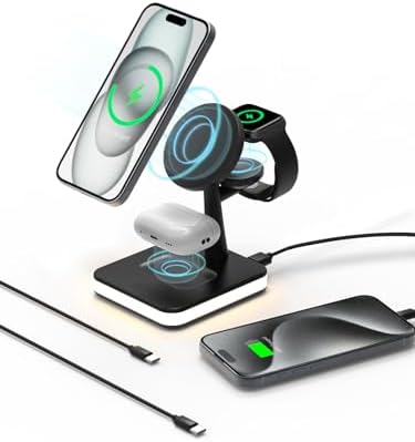 Infinity Charge 5-in-1 Wireless Charging Dock LED Light and UK Plug ...