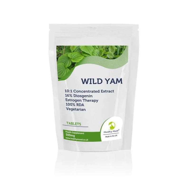 Wild Yam 500mg Vegetarian 60 Tablets Diosgenin Estrogen Therapy ...