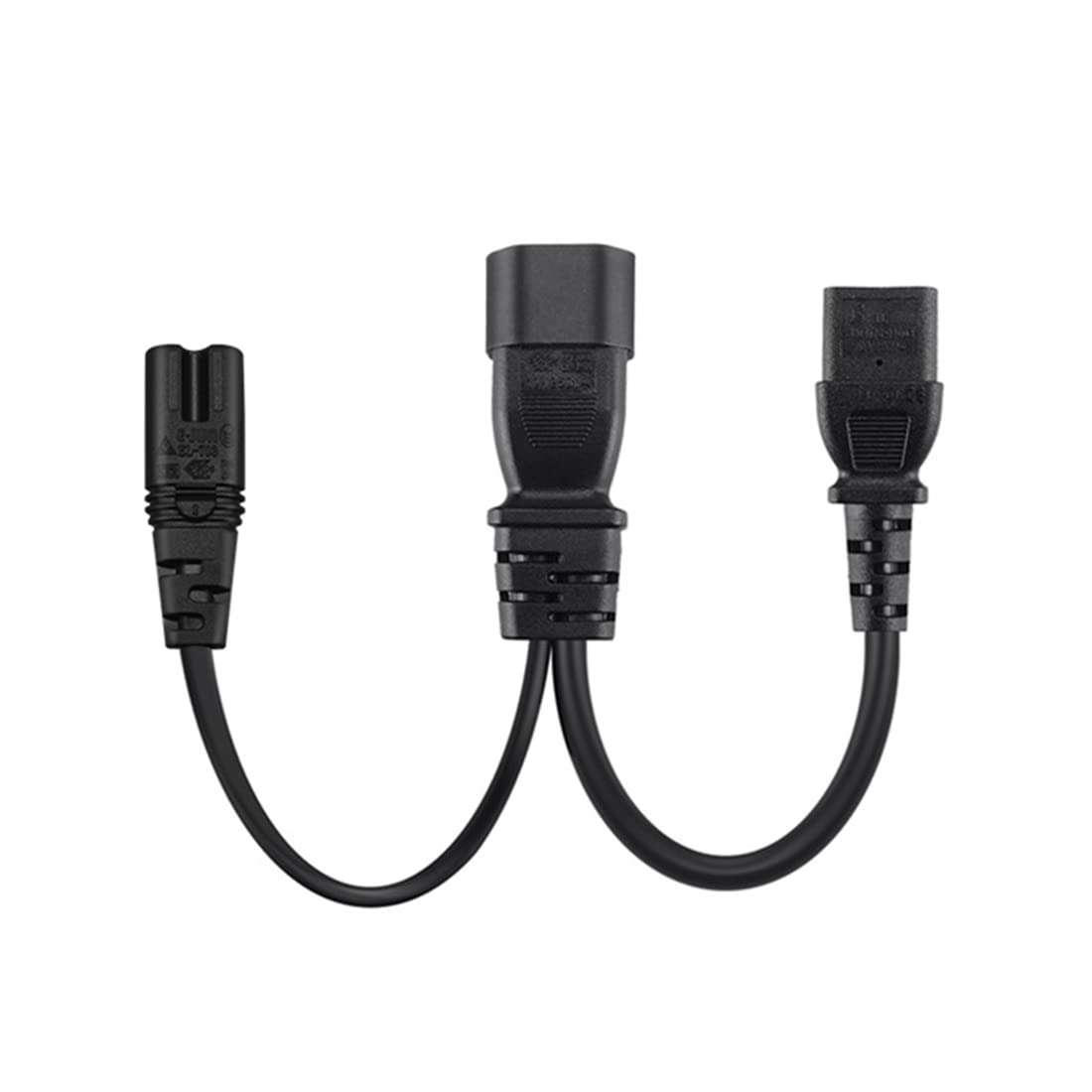 Snapklik.com : Toptekits C14 To C13+C7 Y Splitter Power Plug Cord ...
