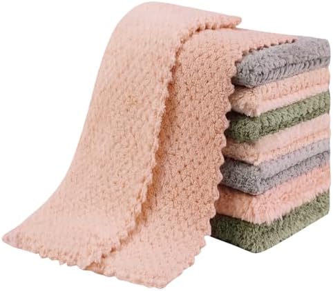 Amazon.com: Cnyobvi Dish Cloths for Kitchen, 8 Pack Premium Dish Cloths ...
