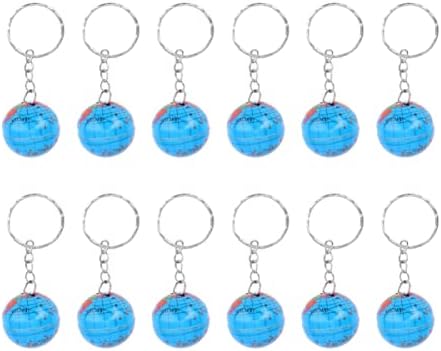Amazon.com: Toddmomy Globe Keychain 12Pcs Planet Keychain Earth ...