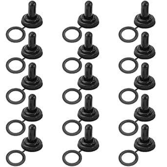 MKBKLLJY 15Pcs Waterproof Rubber Boot Covers for Toggle Switch, 12mm ...