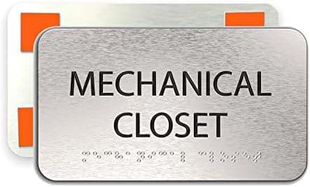 Amazon.com : 4 x 7 Aluminum Brushed Silver Signs for Business ...