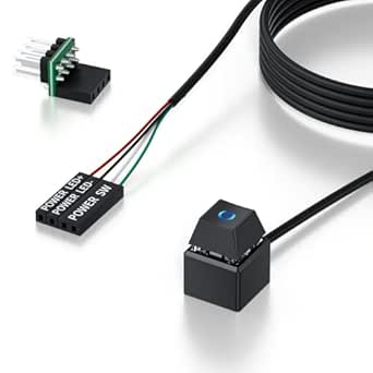 Amazon.com: PC Power Button with 118" Cable - Desktop Computer Power ...