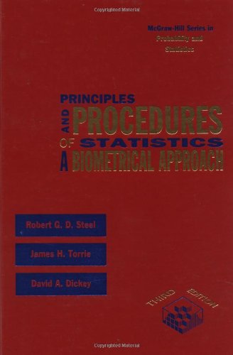 Principles and Procedures of Statistics: A Biometrical Approach (MCGRAW ...