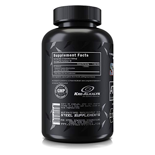 Steel Supplements ATP-Fusion | PH Balanced Creatine Monohydrate Workout ...