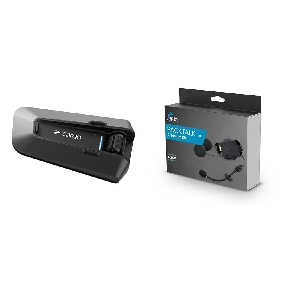 Amazon.com: Cardo PACKTALK Edge Motorcycle Bluetooth Headset Intercom ...