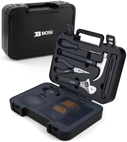 B BOSI TOOLS 136-Piece Hand Tool Set/Home Tool Kit, DIY Set Tool ...