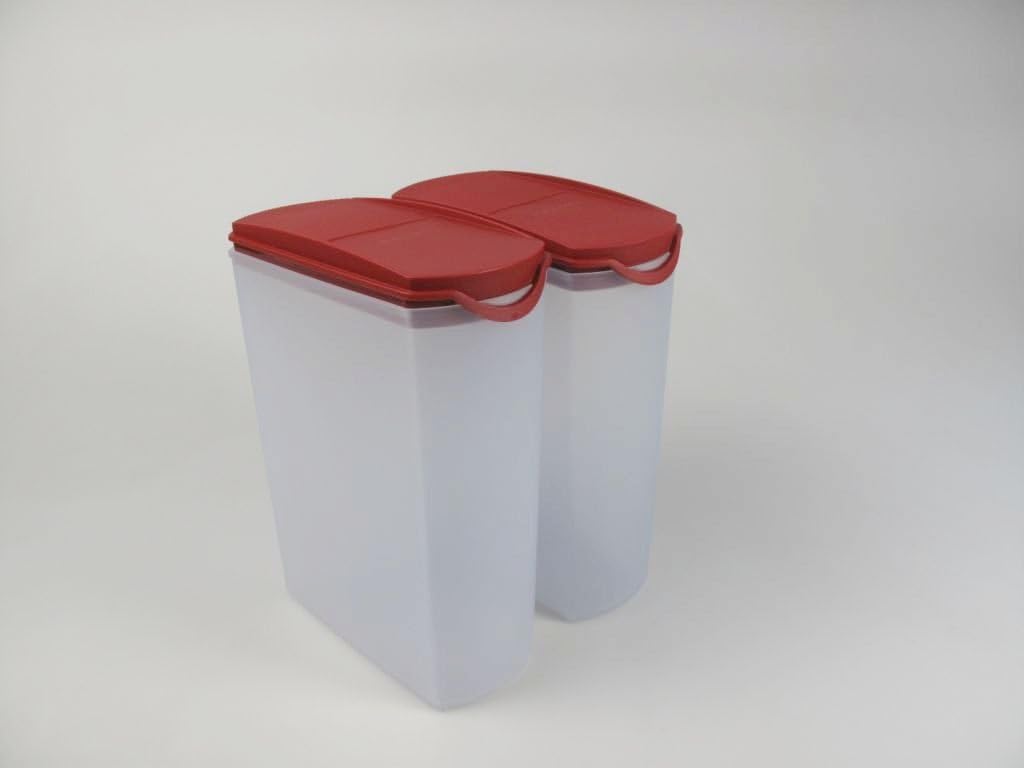 TUPPERWARE Eidgenossen Plus 2,2 L rot Trockenvorrat (2) Vorrat Dose ...