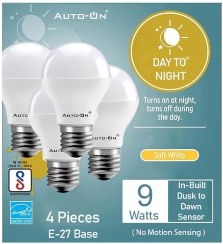 Buy Auto-ON Day/Night Sensor LED Bulb with Screw Type - E27 (9W) (OFF ...