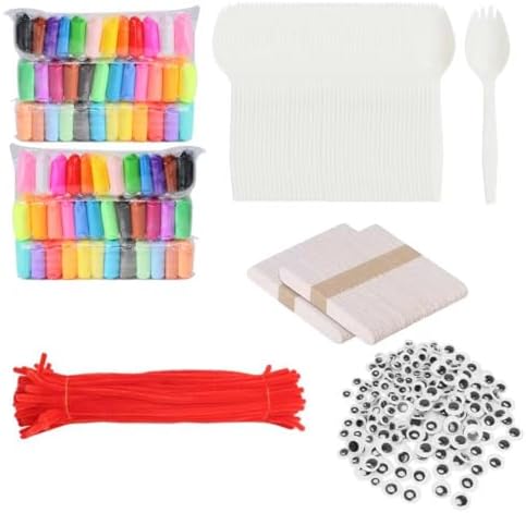 Amazon.com: 100 Pcs Fork Creativity Set-Arts & Crafts Supplies with ...