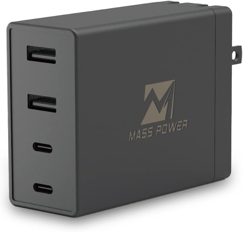 Amazon | MASS POWER 100W Power Delivery Adapter USB-C×2 USB-A×2 4台同時充電 ...