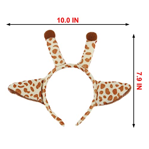 Snapklik.com : Plush Giraffe Ears And Horns Headband-Halloween ...
