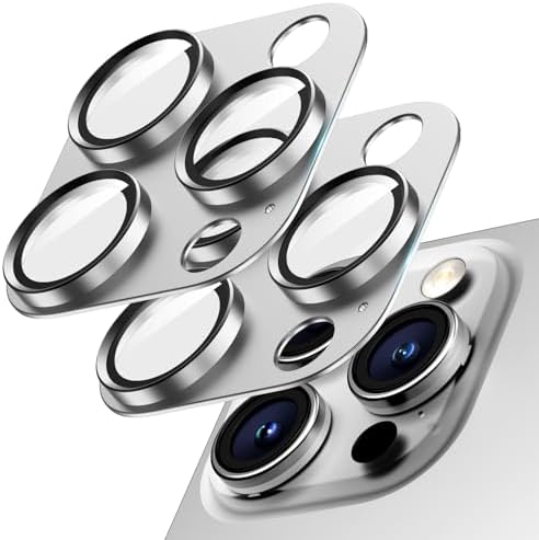 Amazon.com: Wumigoo 2 Pack Camera Lens Protector for iPhone 15 Pro Max ...