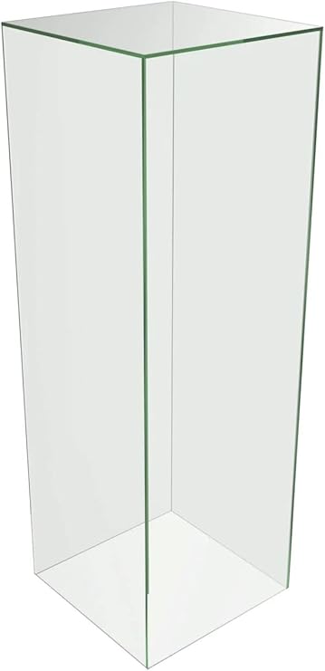 Displaypro Pedestal Plinths Clear Polished Acrylic Decorative Storage ...