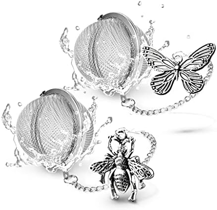 Amazon.com: TeaSanavie Handmade Tea Ball Infusers - 2pcs, Honey Bee ...