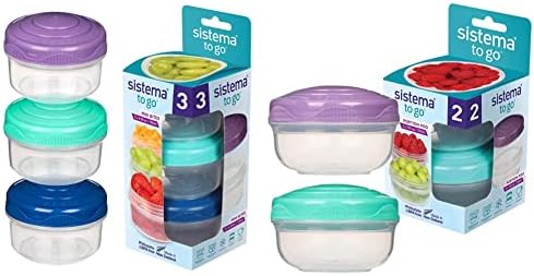 Sistema to Go Collection Mini Bites Small Food Storage Containers ...