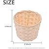 Amazon.com: SUNSHNO 6PCS Mini Woven Baskets Without Handles for Party ...