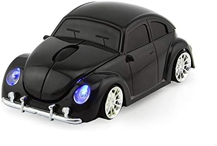 ECOiNVA VW Beetle Wireless Sports Car Mouse 2.4G Nano USB LED Light ...