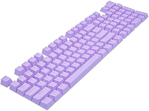 Amazon.com: Mechanical Keyboard Keycaps, 104-Key ABS Key Caps (Purple ...