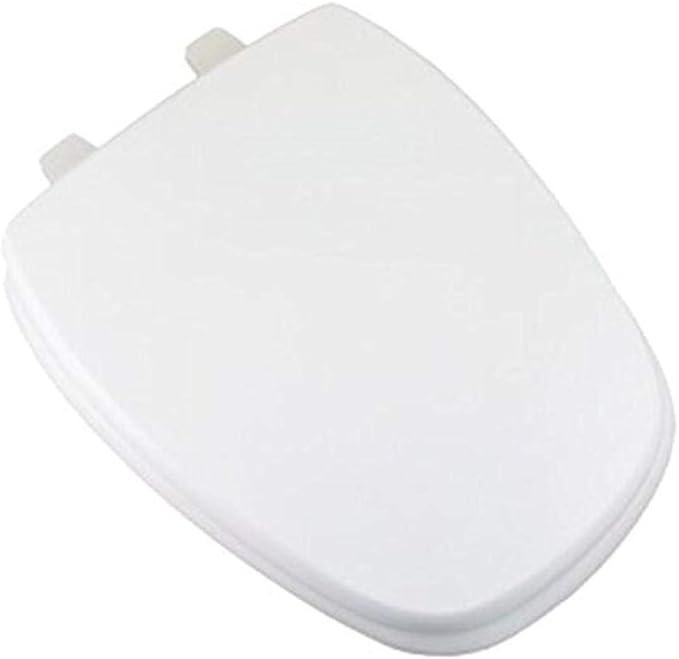 PlumbTech 188-00 Deluxe Wood Elongated Square Front Toilet Seat with ...