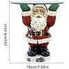 Amazon.com: Christmas Santa Claus Waiter Resin Figurine, Santa Butler ...