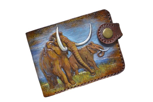 Amazon.com: Elephants Wallet, Mammoth Wallet, Animal Wallet, 3D Genuine ...