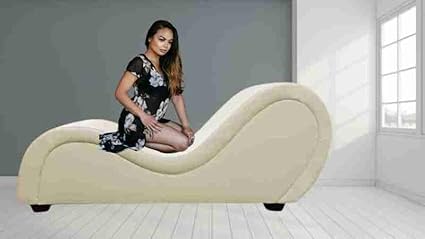 SOUL CRAFT Sheesham Wood Leatherate Tantric Chaise Loung Chair, Yoga Chaise Lounge,Chaise Sofa ...
