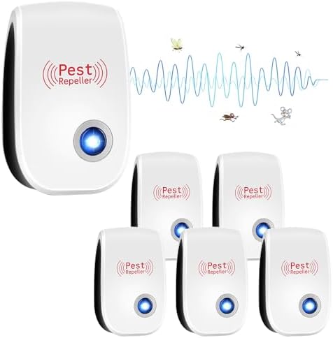 Ultrasonic Pest Repeller, 6 Pcs Electronic Mouse Repellent Plug-in ...