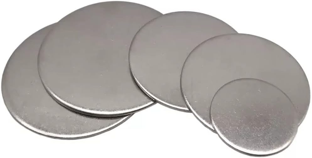 Amazon.com: JEEIJ Stainless Steel Round Plate, Diameter 6/6.4/7/8/9/10 ...
