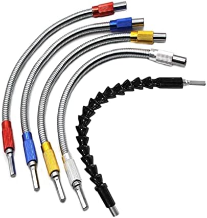 5pcs Flexible Shaft Extension Bits, High Carbon Steel Flexible Drill ...