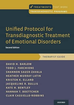 Unified Protocol for Transdiagnostic Treatment of Emotional Disorders ...