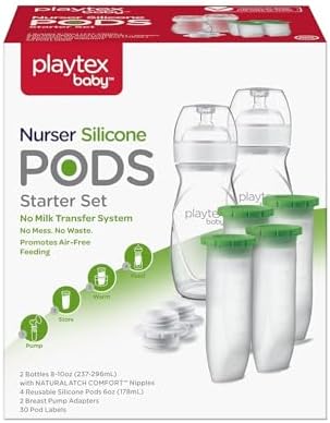 Amazon.com : Playtex Baby Nurser Bottle Set with Reusable Silicone Pods ...