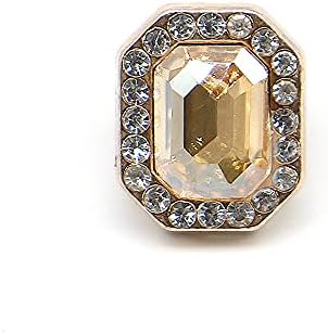 Amazon.com: Craftisum Emerald Cut Ruby Rhinestone Sewing Shank Buttons ...