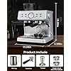 Amazon.com: COWSAR Espresso Machine 15 Bar, Semi-Automatic Espresso Maker with Bean Grinder and ...