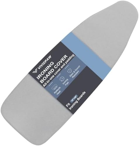 Amazon.com: VividPaw Ironing Board Cover and Pad 18x49, Extra Wide ...