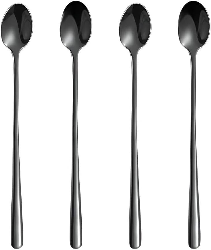 Amazon.com: OMGard 9-Inch Long Handle Spoon 18/10 Stainless Steel Spoon ...