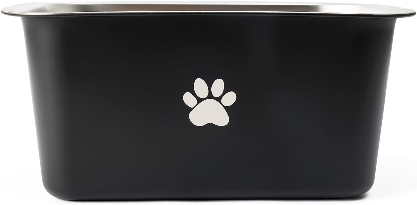 Pet Supplies : Large Dog Bowl for Large Breeds - Stainless Steel - 2.5 ...