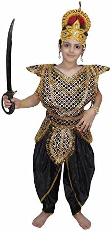 Buy Kaku Fancy Dresses Polyester Ravan Kavach|Costume Of Ramleela ...