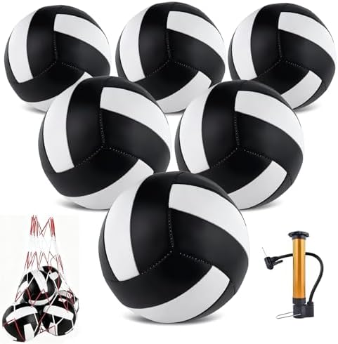 Amazon.com : HYPGARD 6 Pack Volleyballs Official Size 5, Waterproof ...