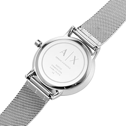 A|X Armani Exchange Women's Three-Hand, Stainless Steel Watch, AX5535 ...